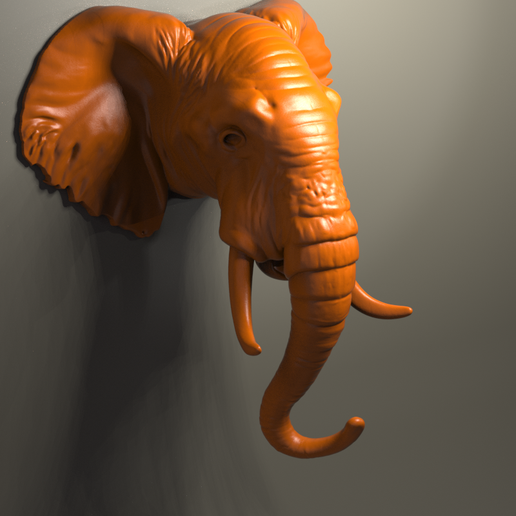 STL file African Elephant Wall STL File - Product Description 🐘 ・3D ...
