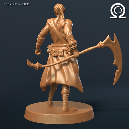 STL file Scythe Monk 🧝 ・Design to download and 3D print・Cults
