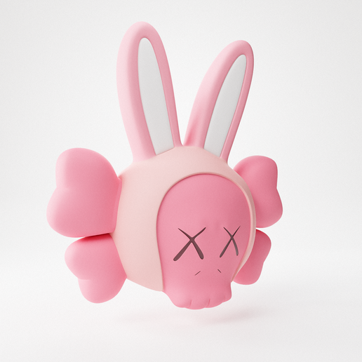 🐇 KAWS ACCOMPLICE RABBIT BUNNY HEAD・Free STL File for ・Cults