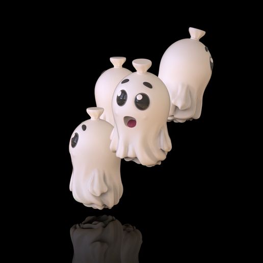 👻 Chibi ghost・Free 3D File for 3D printing・Cults