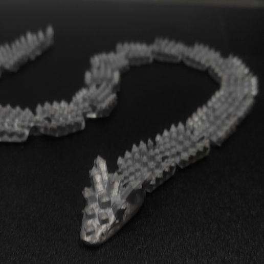 STL file Articulating Snake with crystal scales・3D printable model to ...