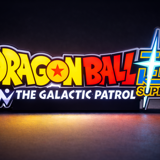 🐉 Dragon Ball Super: The Galactic Patrol poster light・ 3MF File for 3D ...