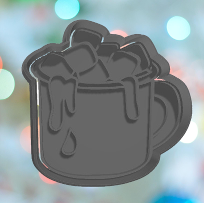 STL file Hot Coco Cookie Cutter 🥵 ・3D print design to download・Cults