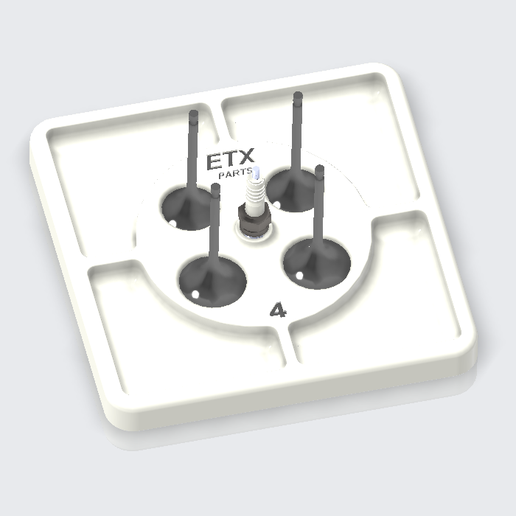 🏍️ Engine valve plate Twin-cylinder・ STL File for 3D printing・Cults