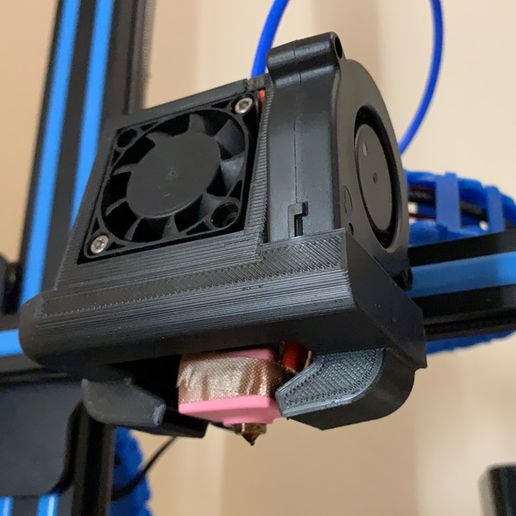 Free STL file Satsana Ender 3 5015 Fan Duct Remix・3D printing idea to download・Cults