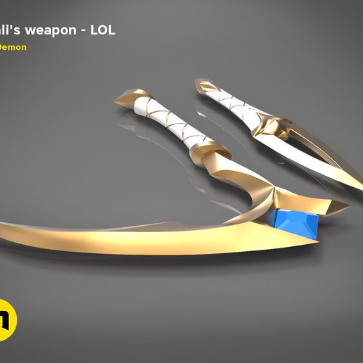🔫 KDA Akali’s Weapons – League of Legends・ STL File for 3D printing・Cults
