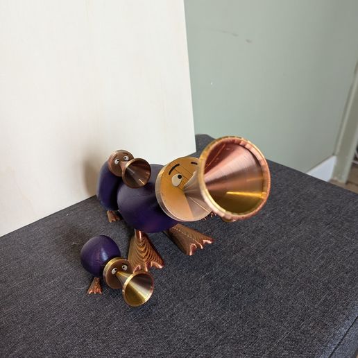 🦆 duck trumpet family,alice in wonderland・ 3D File for 3D printing・Cults