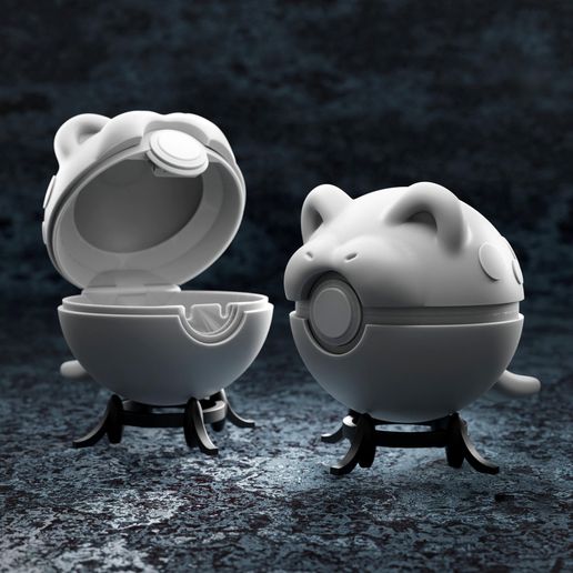 🐉 Pokeball - Spheal Ball・ STL File for 3D printing・Cults