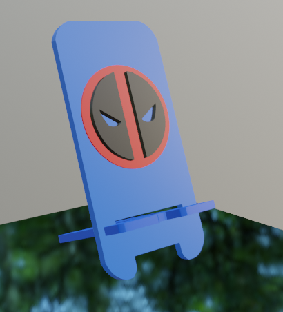 Free STL file fast print phone stand deadpool 📞 ・3D printer model to ...