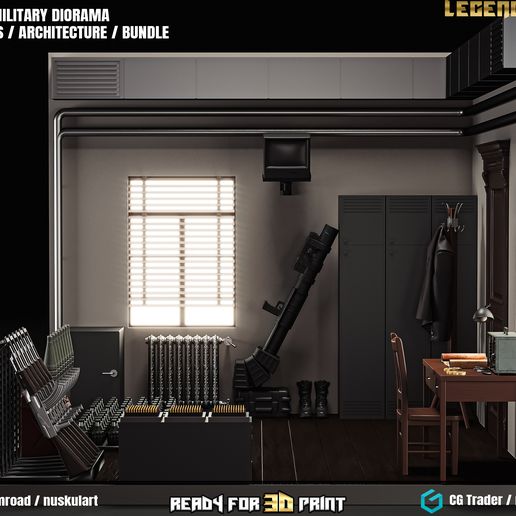 🪖 COD - Military Room - Collectible Legendary 3D Printing Diorama Stl 1 ...
