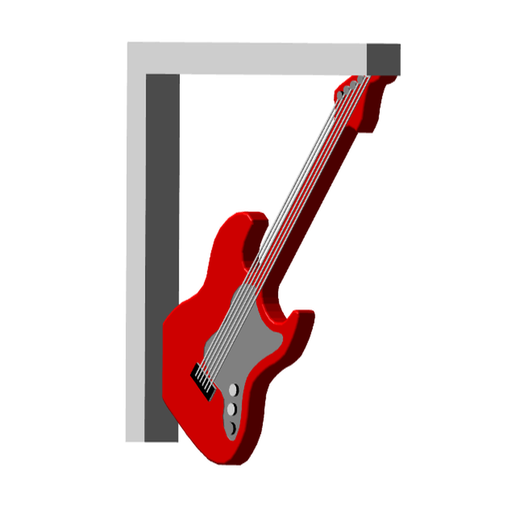 Archivo STL gratis Soporte de estantería para guitarra Fender (montaje ...