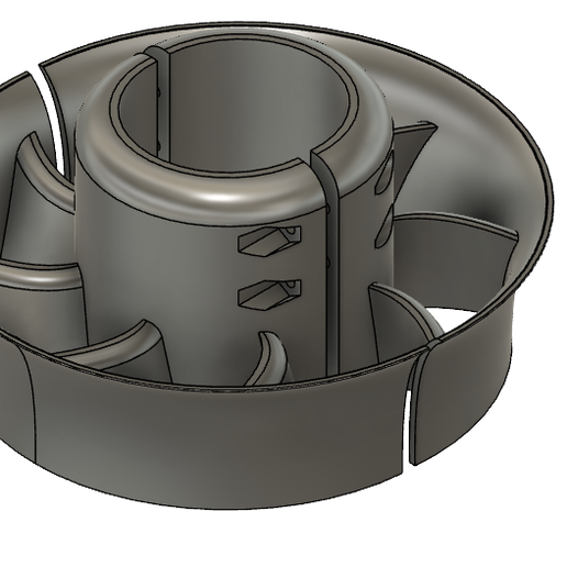 ⚽ MF3D Kart Racing Rear Brake Fan for 50mm Axles・ 3MF File for 3D ...