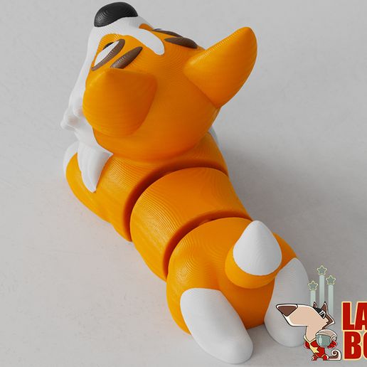 🐕 Flexi Cute Corgi Articulated・ STL File for 3D printing・Cults