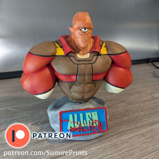👽 Allen el Busto Alien | Invencible | Altamente Detallado 3D Imprimible ...