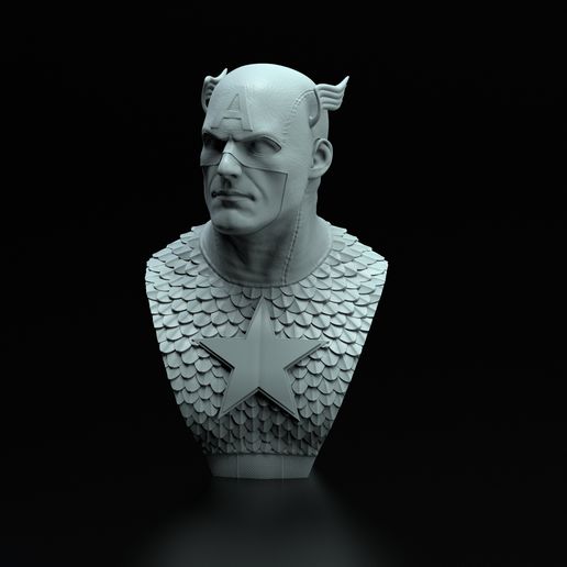 🦸 Captain America・Archivo STL para Impresión 3D・Cults