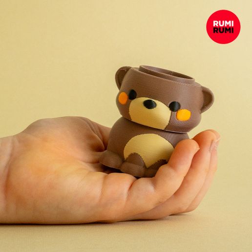 🐻 Juego de bloques apilables Forest Rumi con oso・Archivo 3D para ...