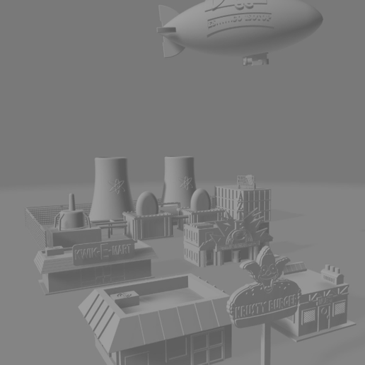 🌿 springfield nuclear power plant the simpsons・ STL File for 3D ...