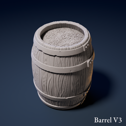 🪵 Barrel set・Free STL File for 3D printing・Cults