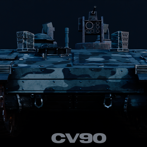 🔫 Infantry Fighting Vehicle - "CV90 Armadillo"・Free STL File for 3D ...