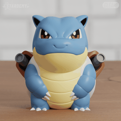 🐉 Blastoise Chibi 2 Models Pokemon Fanart Easy Print・ 3D File for 3D ...