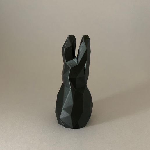 🎨 Minimalistic Bunny Low Poly・Free OBJ File for 3D printing・Cults