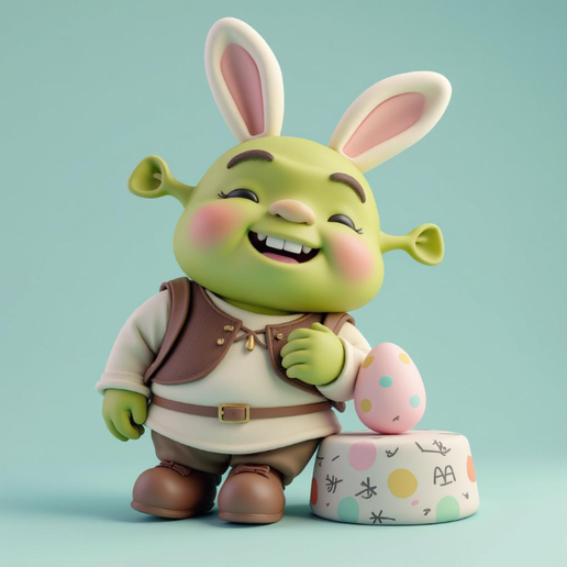 STL file Kawaii Easter Shrek 3D Model 🎁 (3MF)・3D printer model to ...