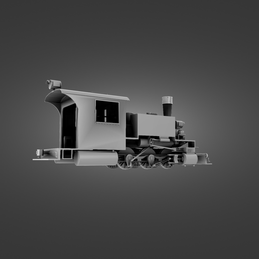 🪖 0-6-0 side tank steam locomotive oil and coal・ STL File for ・Cults