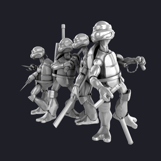 🥷 Teenage Mutant Ninja Turtles 3D MODEL・ 3D File for 3D printing・Cults
