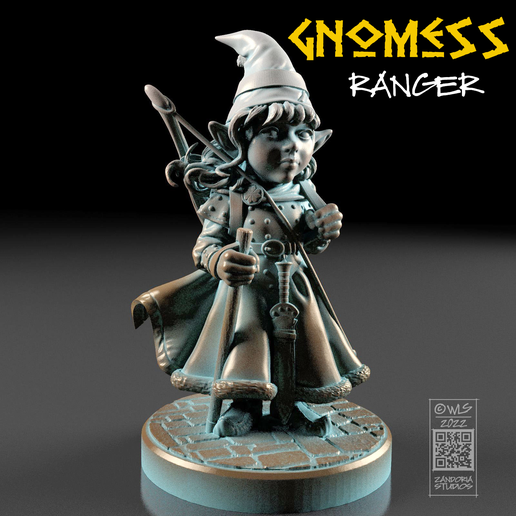 ♀️ Gnomess Ranger, female gnome, Tabletop RPG Miniature or Figurine ...