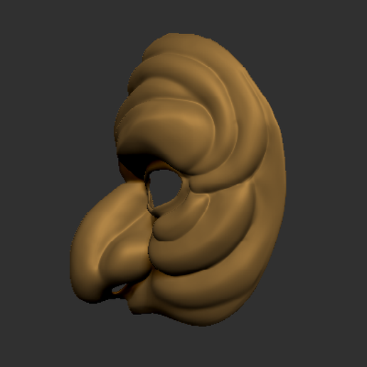 👫 Commedia dell'arte Brighella mask・ OBJ File for 3D printing・Cults