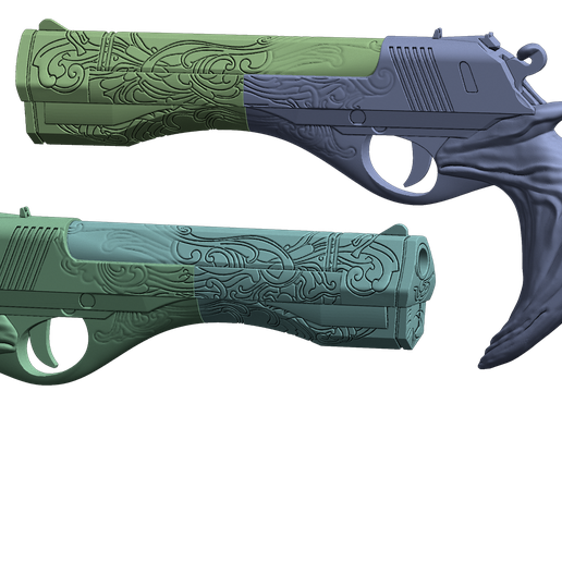 😈 Ebony & Ivory Devil May Cry Remake Prop Replicas Pistol Guns DMC・ 3D ...