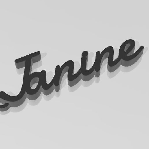 👩 Janine・ STL File for 3D printing・Cults