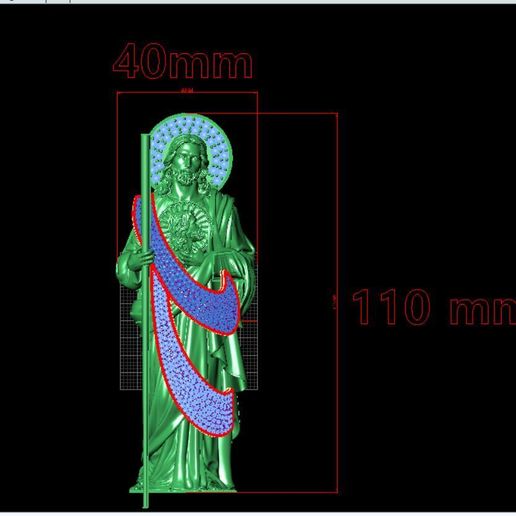 🔗 Saint Judas Model 3D print model 3D print model・ STL File for 3D ...