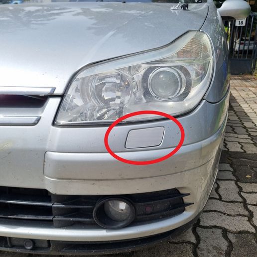 🚗 Citroen C5 headlight washer cover plate REINFORCED・ STL File for 3D ...