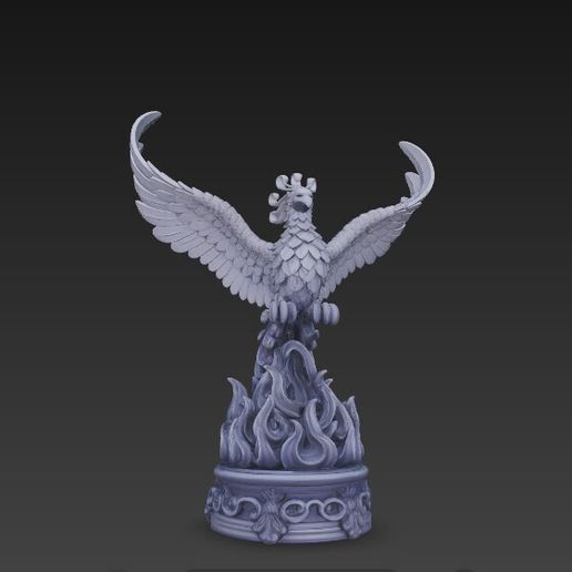 🦅 3D Printable Rising Phoenix Statue – Mythological Symbol・ STL File ...