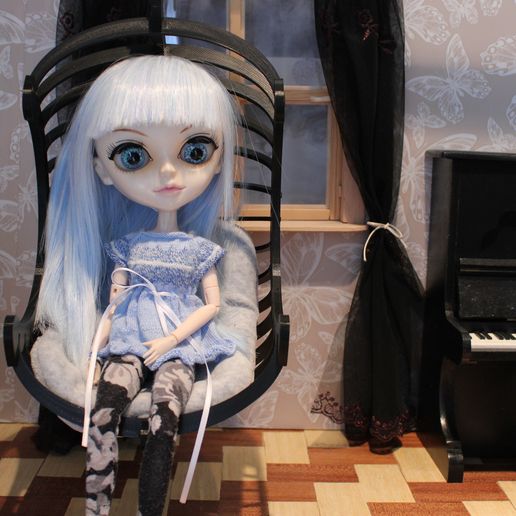 🪑 1/6 Barbie hanging chair・ STL File for ・Cults