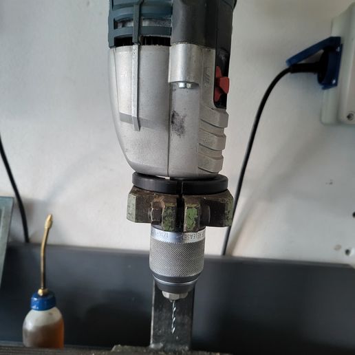 STL file Bosch GSB 24-2 adaptor 🧞‍♂️ ・Model to download and 3D print・Cults