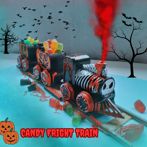 Archivo STL Halloween Fright Train 🎃 ・Modelo imprimible en 3D para ...