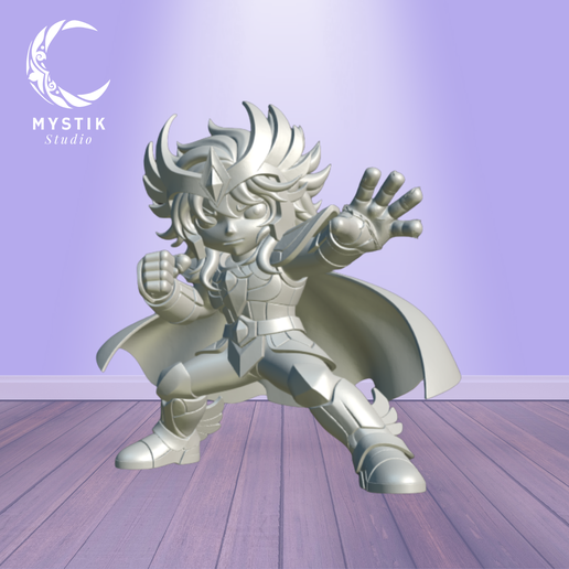 ♏ Milo of Scorpio – Saint Seiya 3D Cartoon Style Figure・ STL File for ...