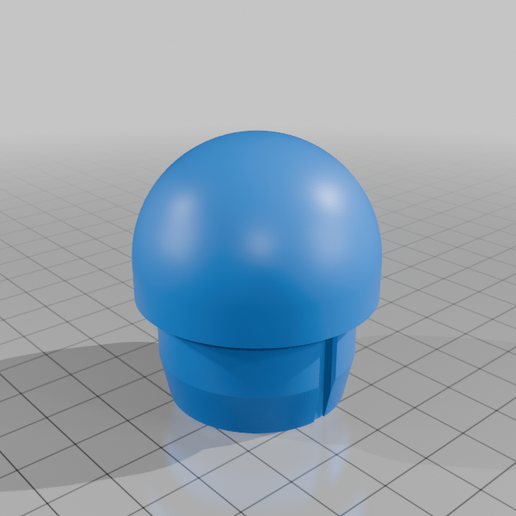 🧢 1.25" std pipe cap and knob・Free 3D File for ・Cults