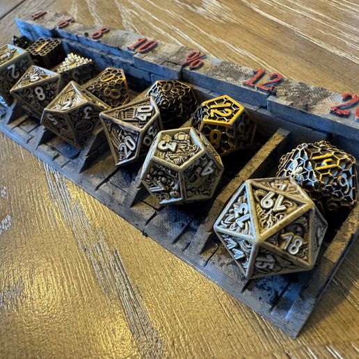 STL file Labeled Dice Tray 🎲 ・3D printable model to download・Cults