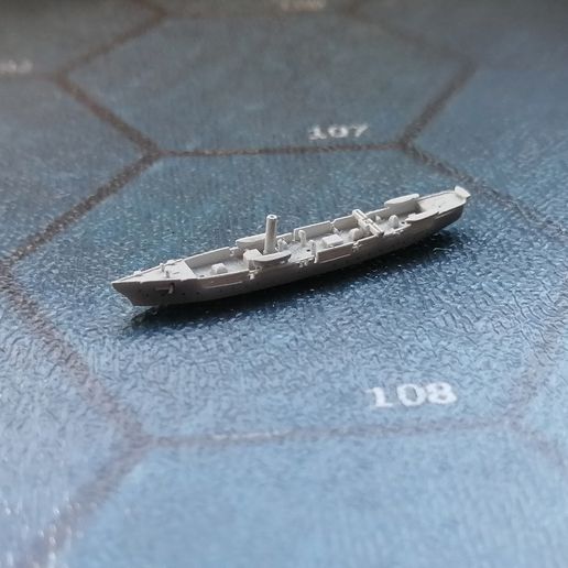 STL file Corvette "Amagi" 1/1800 🛥️ ・Model to download and 3D print・Cults