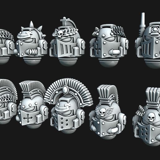 Download Stl File Knight Helmets V2 • 3d Print Object ・ Cults