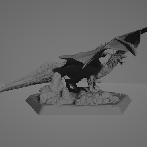 👹 MONSTER HUNTER ALATREON FIGURE・ STL File for 3D printing・Cults