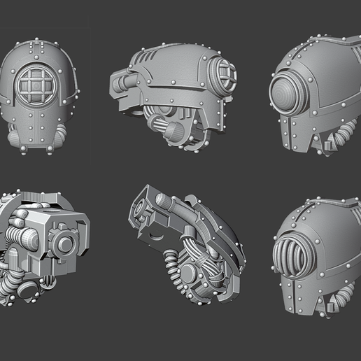 🎲 Cyclopean Knight head・ STL File for ・Cults