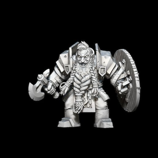 STL file Dwarf Rune Knight activates Giant's Might 🎲 ・3D printable ...