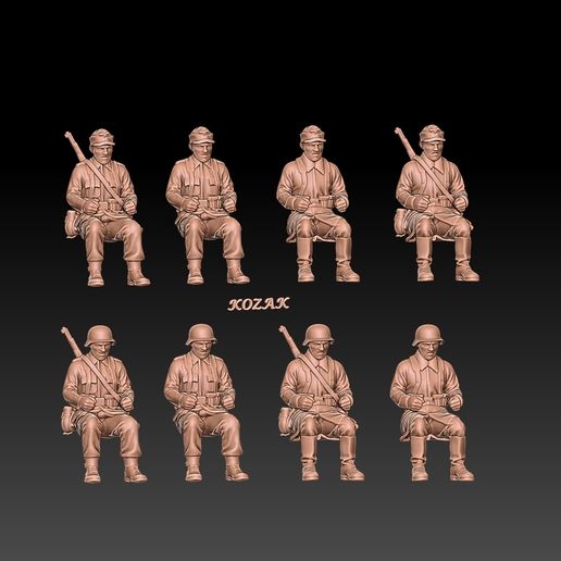 🎲 ww2 german drivers for cars and wagons - late war and winter cloth ...