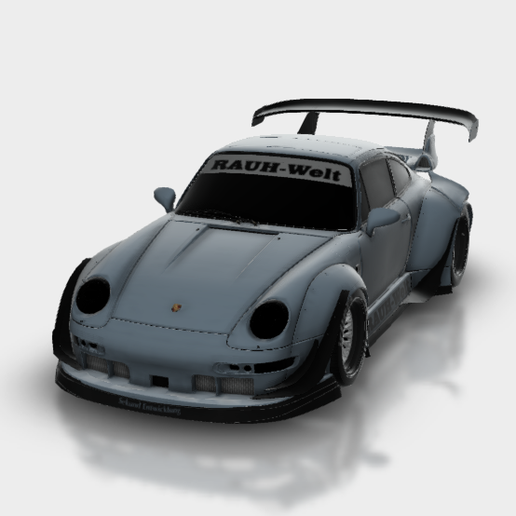 STL file Porsche 911 RWB (993) 1993 🚗 ・3D print design to download・Cults