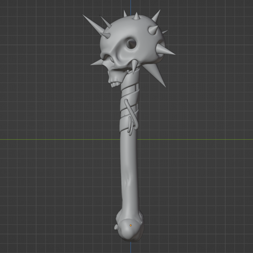 Free STL file Bone and spike mace 🦴 ・3D printer design to download・Cults
