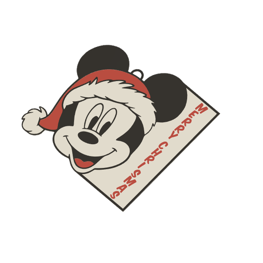 STL file Mickey merry christmas 🎄 ・3D print object to download・Cults